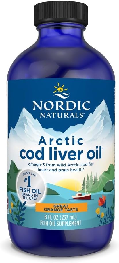 Nordic Naturals Arctic Cod Liver Oil, Orange - 8 oz - 1060 mg Total Om ...