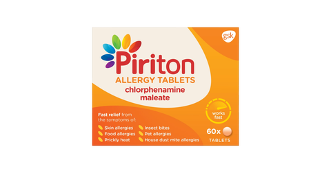 Piriton Allergy Tablets Pack of 60 for Fast and Reliable Allergy Relief ...