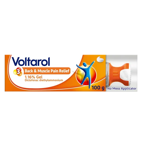 Buy Voltarol Back and Muscle Pain Relief Gel 100g with No Mess ...